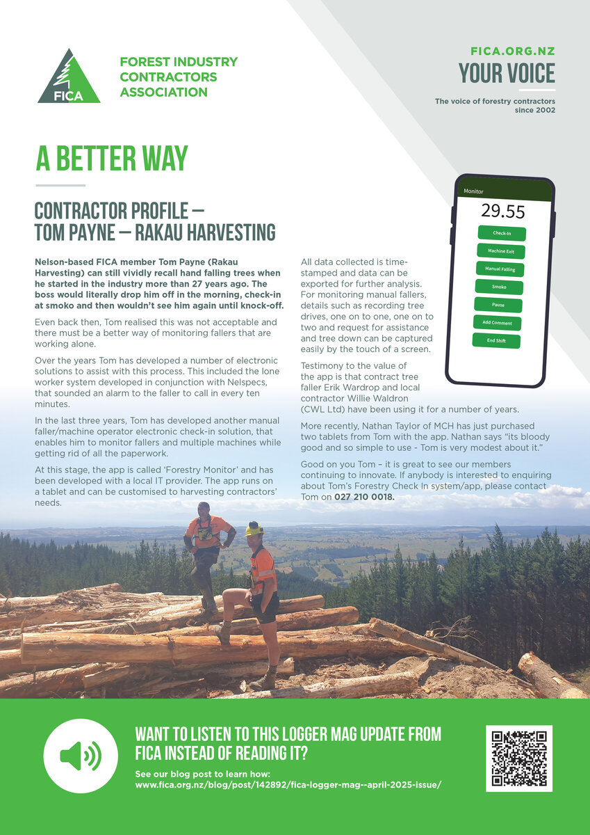 FICA Logger Mag - April 2025 Issue | Forest Industry Contractors ...
