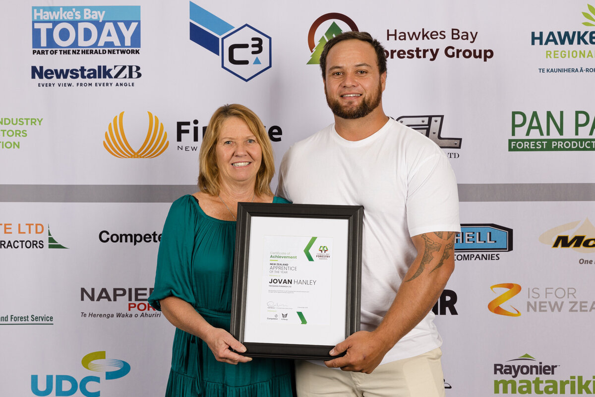 NZ Apprentice of the Year - Jovan Hanley | Forest Industry Contractors ...