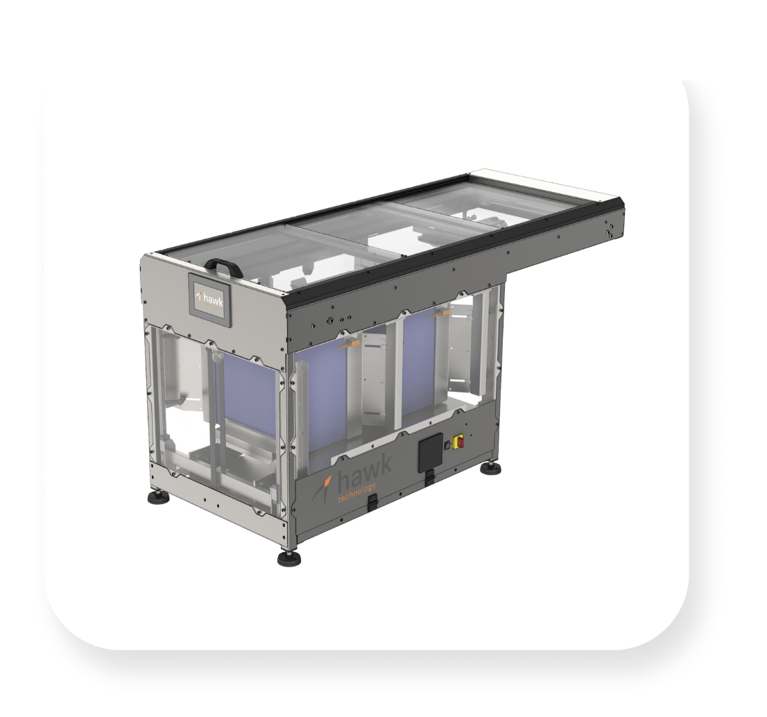 Tray Denester for Apple Packing | Hawk Technology