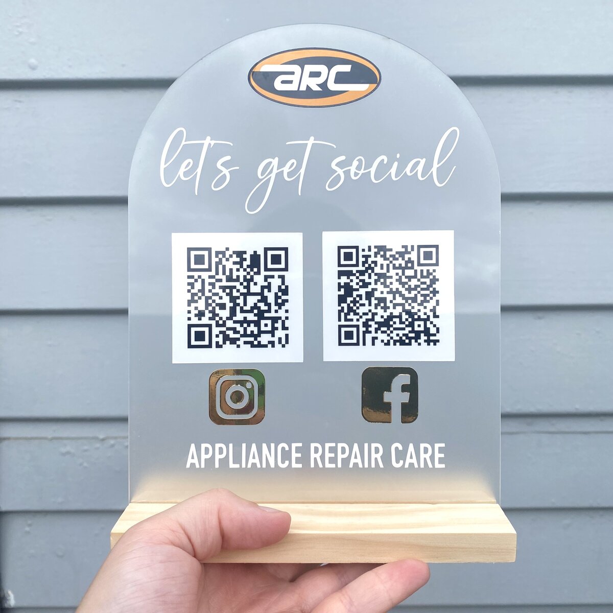 Customised Acrylic Counter Signs | Stickersnstuff