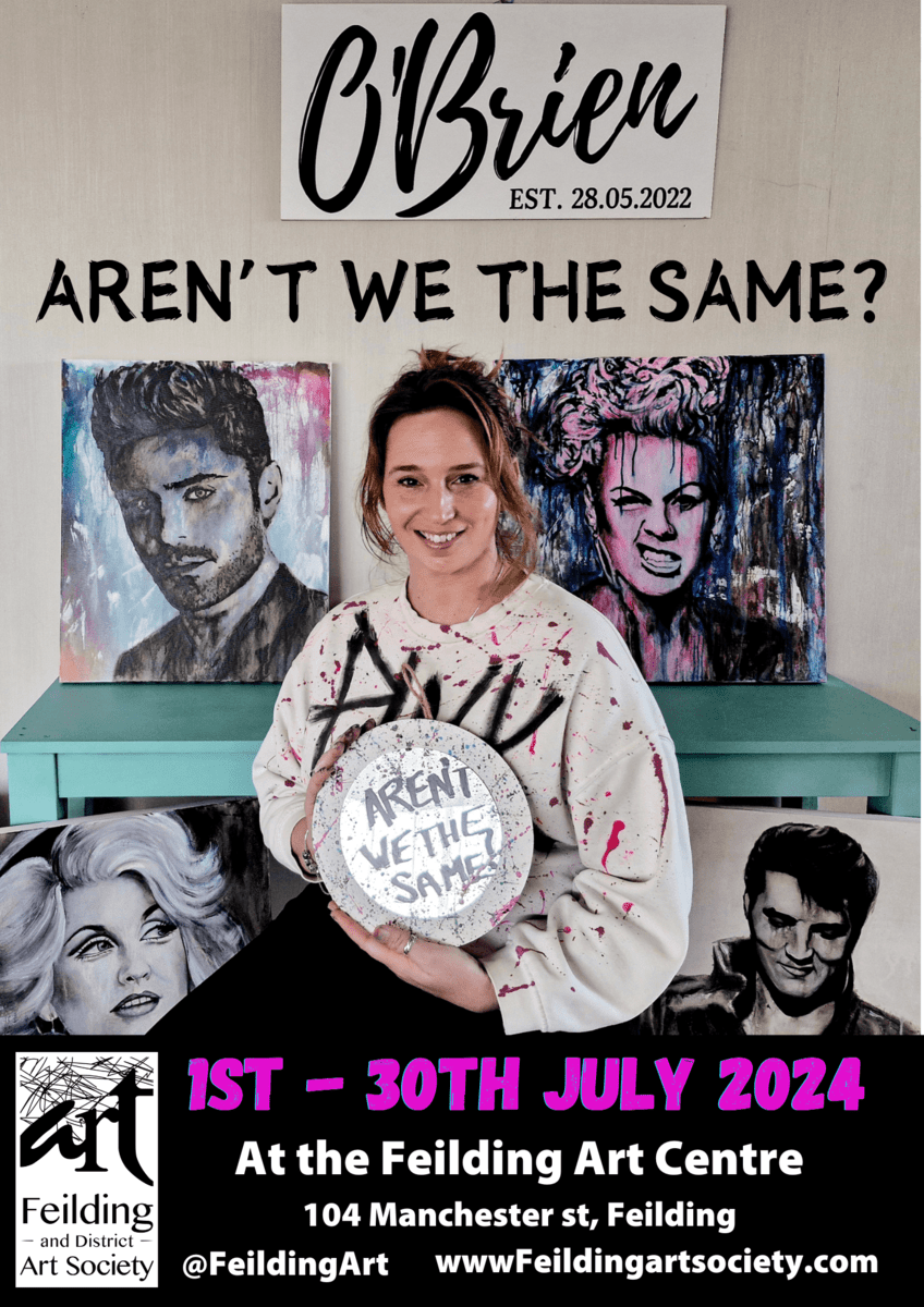 Cheryl O'brien: AREN'T WE THE SAME? | Feilding Art Society