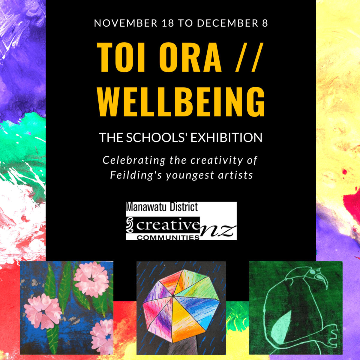 Toi Ora // Wellbeing: The Schools' Exhibition | Feilding Art Society