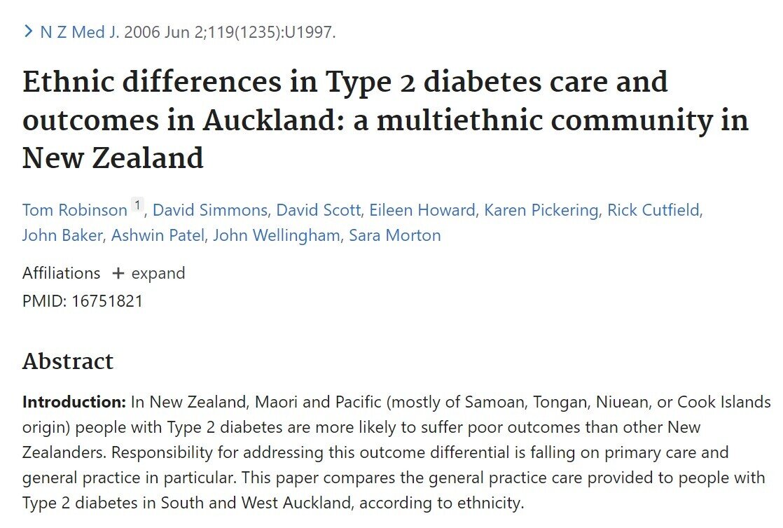 Publication - DCSS - Ethnic Differences in Type 2 diabetes care and ...