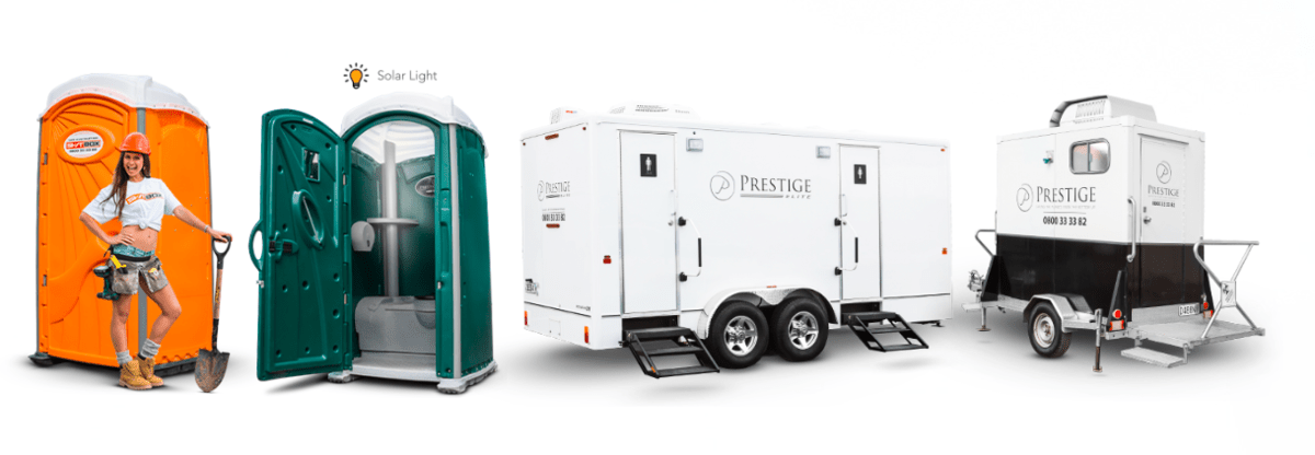 360 Fence Hire team up with Prestige Loos | 360 Fence Hire