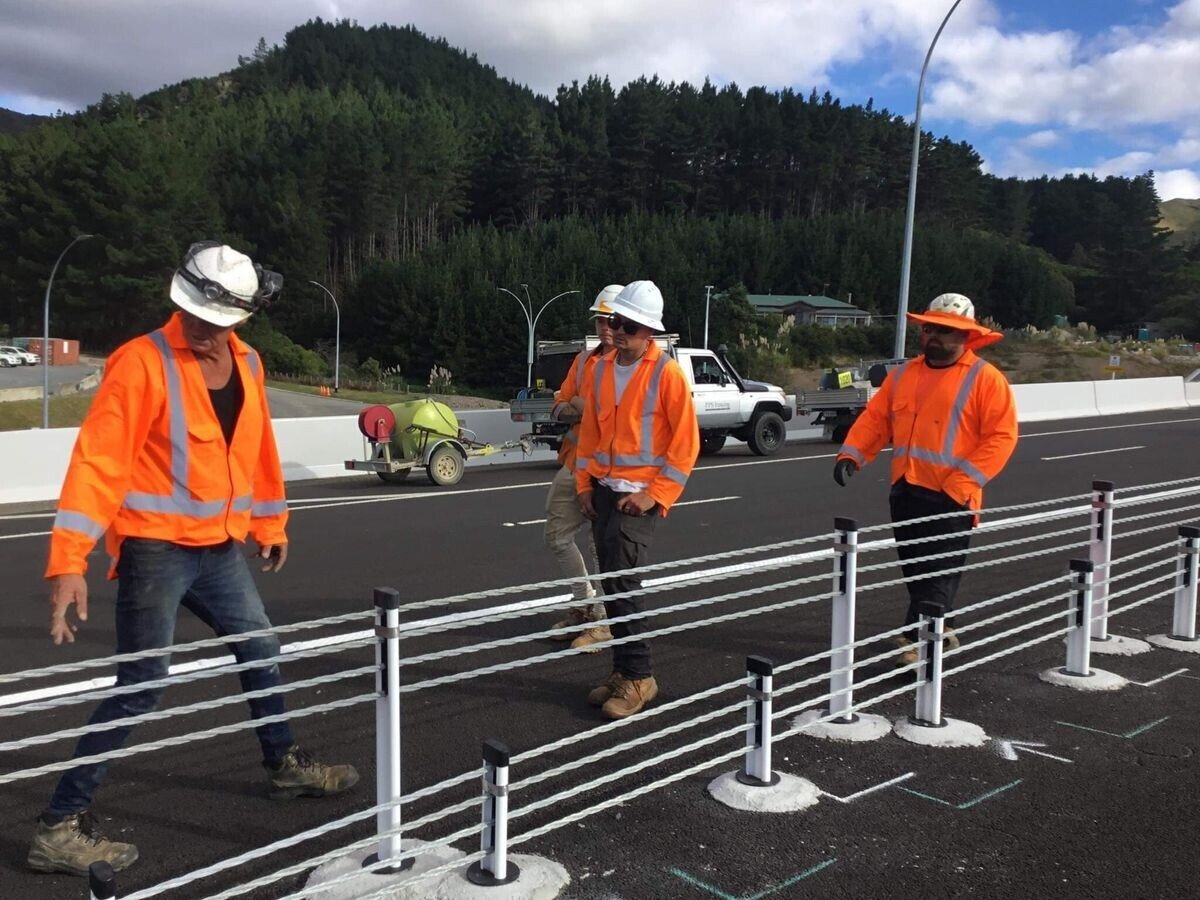 Barrier Repair Service - Transmission Gully Expressway | PPS Fencing ...