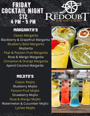Redoubt Te Awamutu Menu