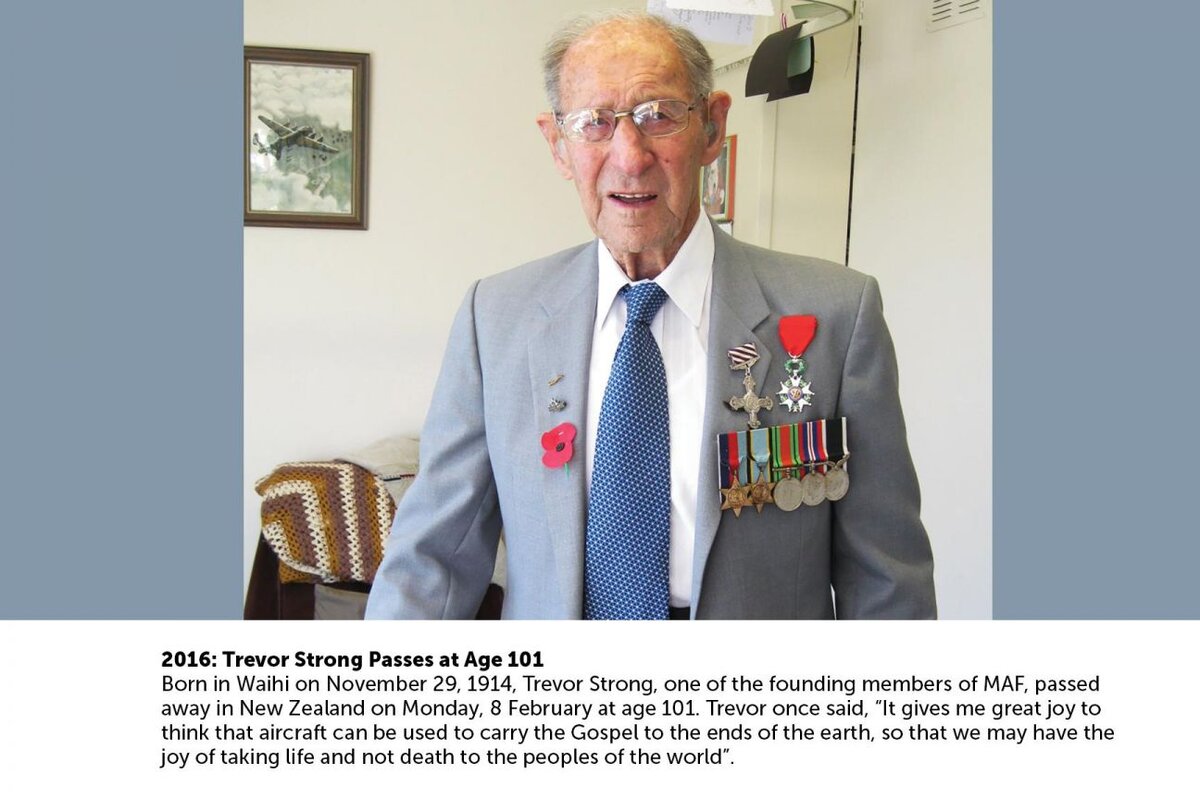 Mission Aviation Fellowship | 2016: Trevor Strong Passes