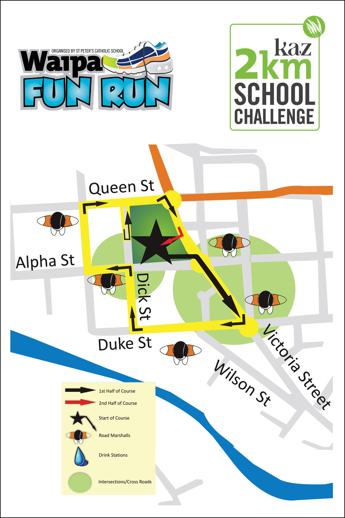 Waipa Fun Run | Course Maps and Race Results
