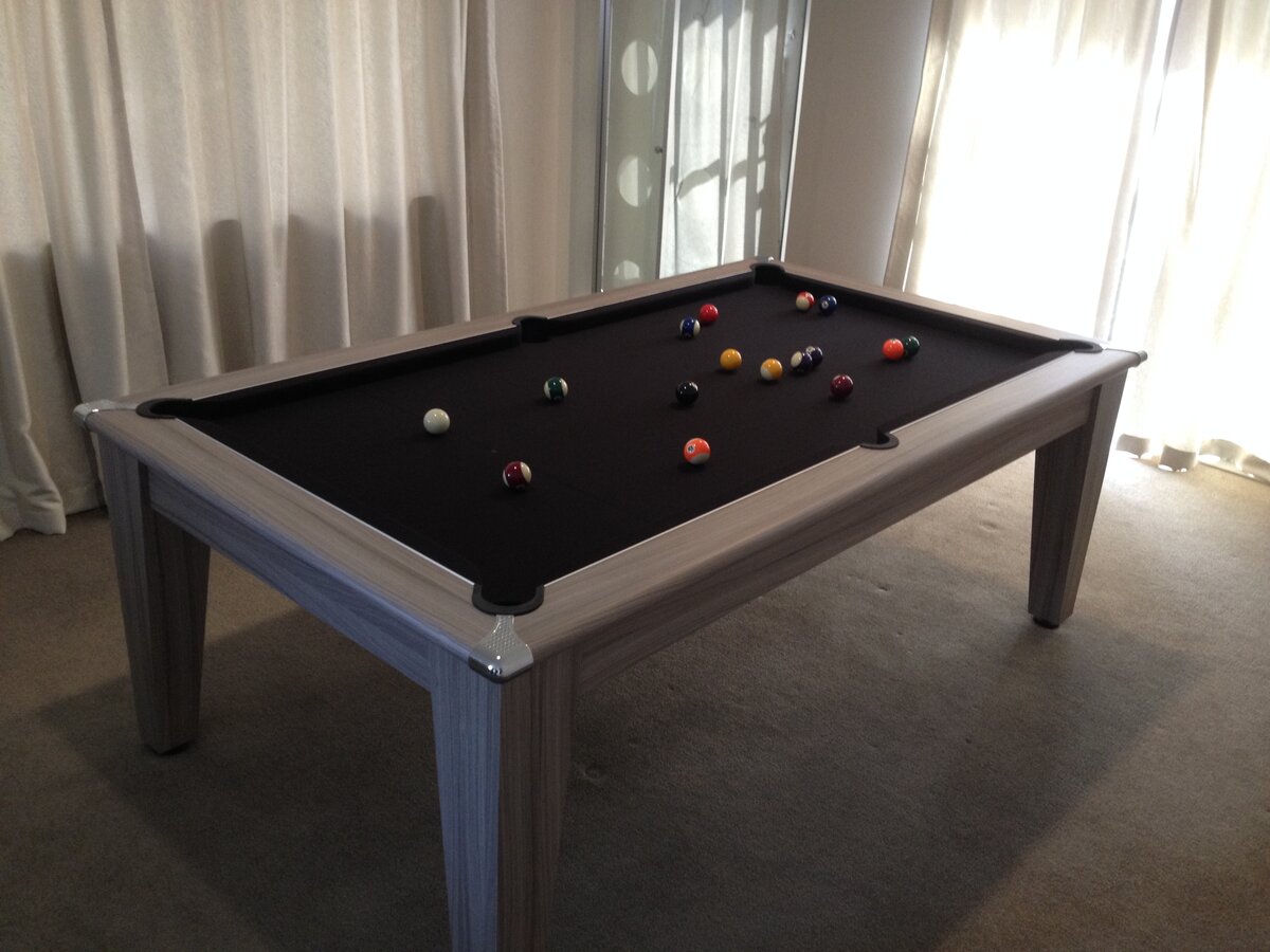 My Pool Table | Chelsea Pool Table Diner in Driftwood and Black