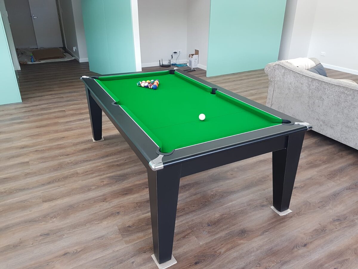 My Pool Table | The Chelsea Pool Table Diner in Black and Green