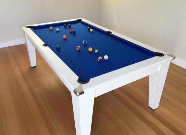 My Pool Table | The Chelsea Pool Table Diner in White and Blue