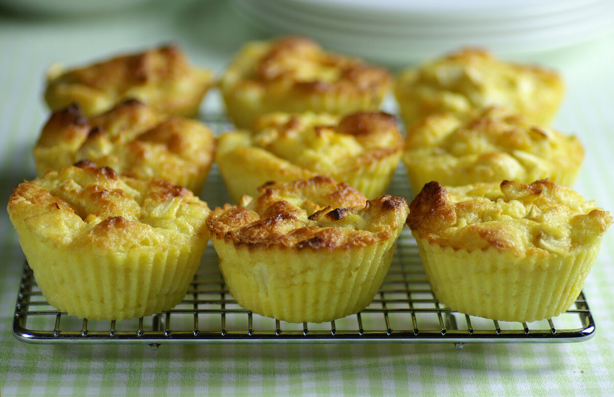 Saffron Bread Pudding Muffins | Irvine Holt