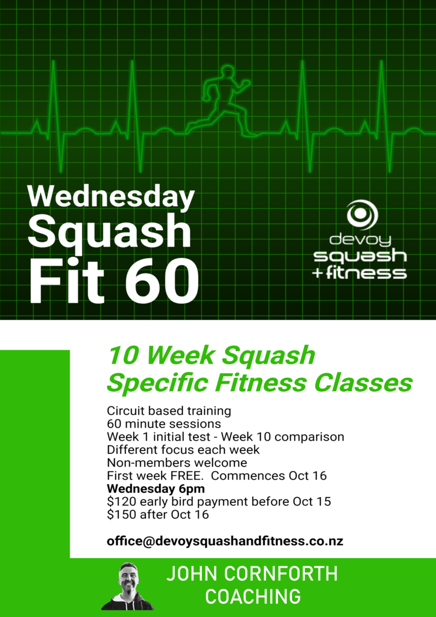 Squash Fit 60 returns | Devoy Squash & Fitness