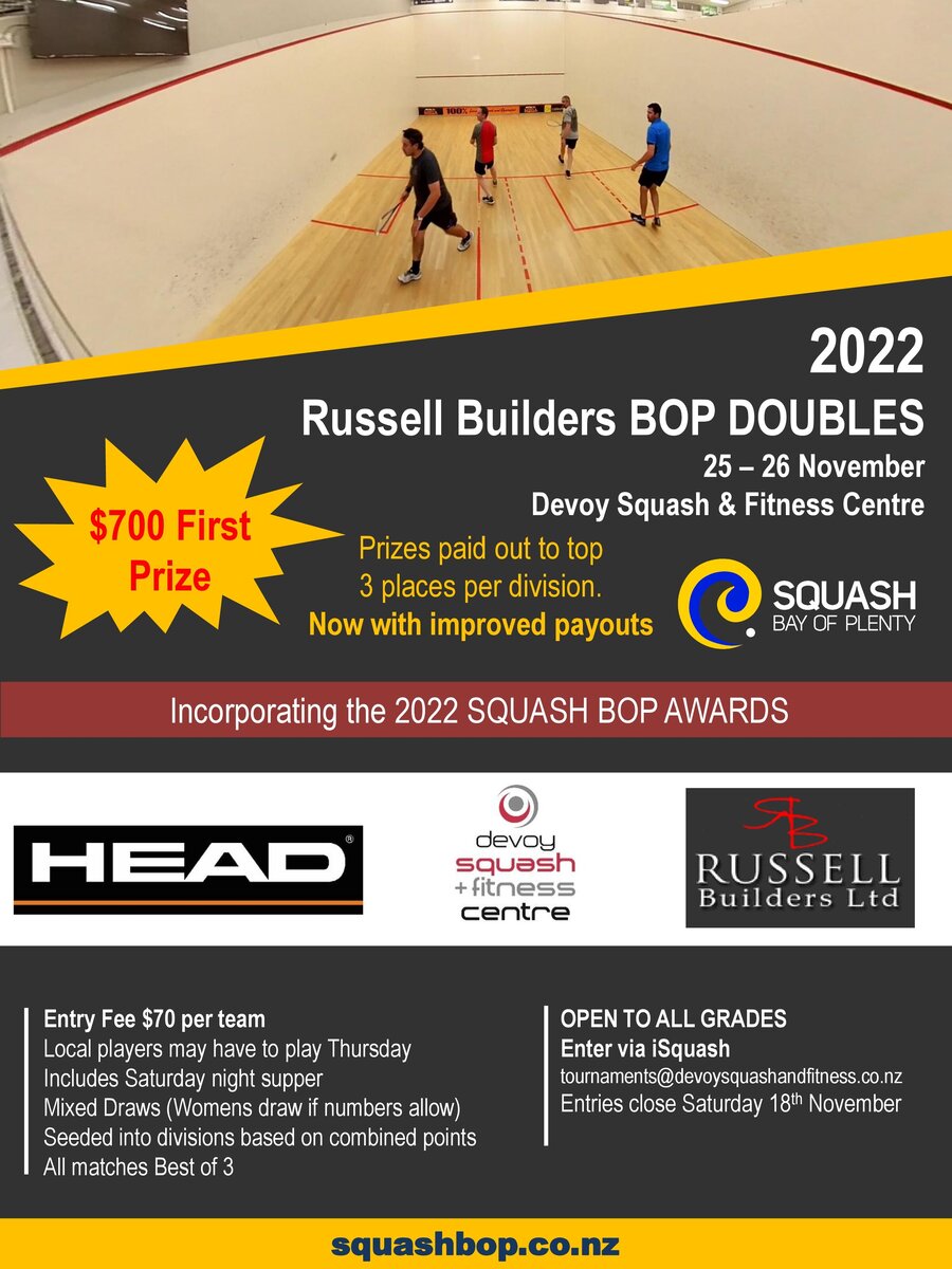 Russell Builders BOP Doubles | Devoy Squash & Fitness