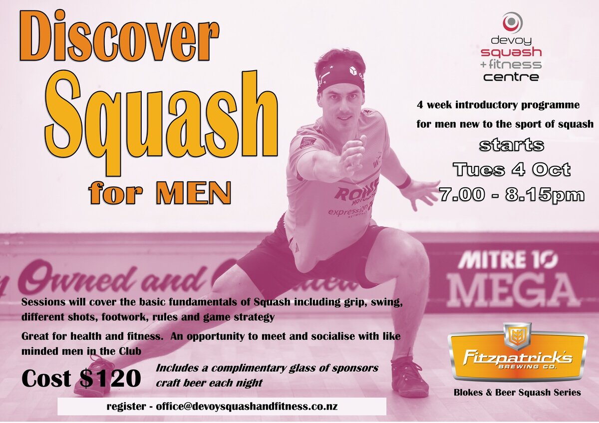 Discover Squash for Men | Devoy Squash & Fitness