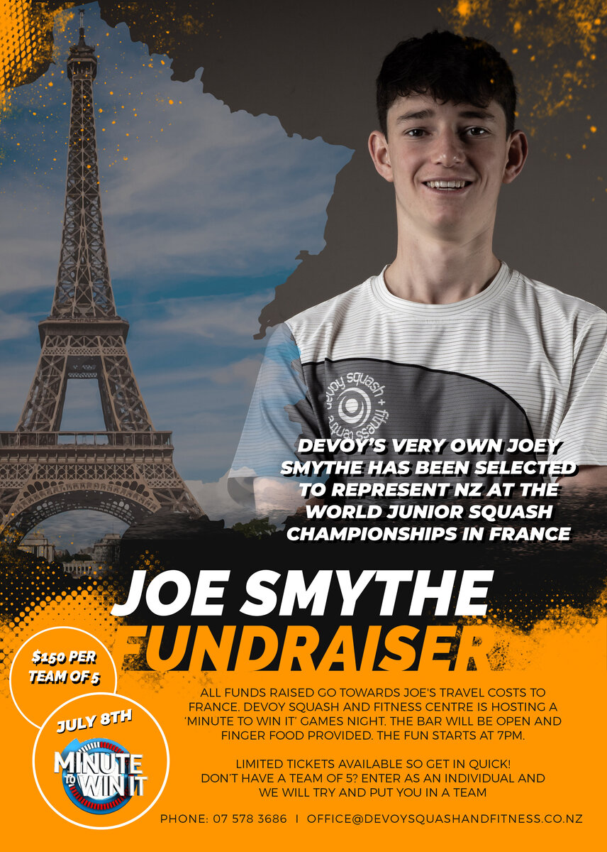 Joe Smythe fundraiser | Devoy Squash & Fitness