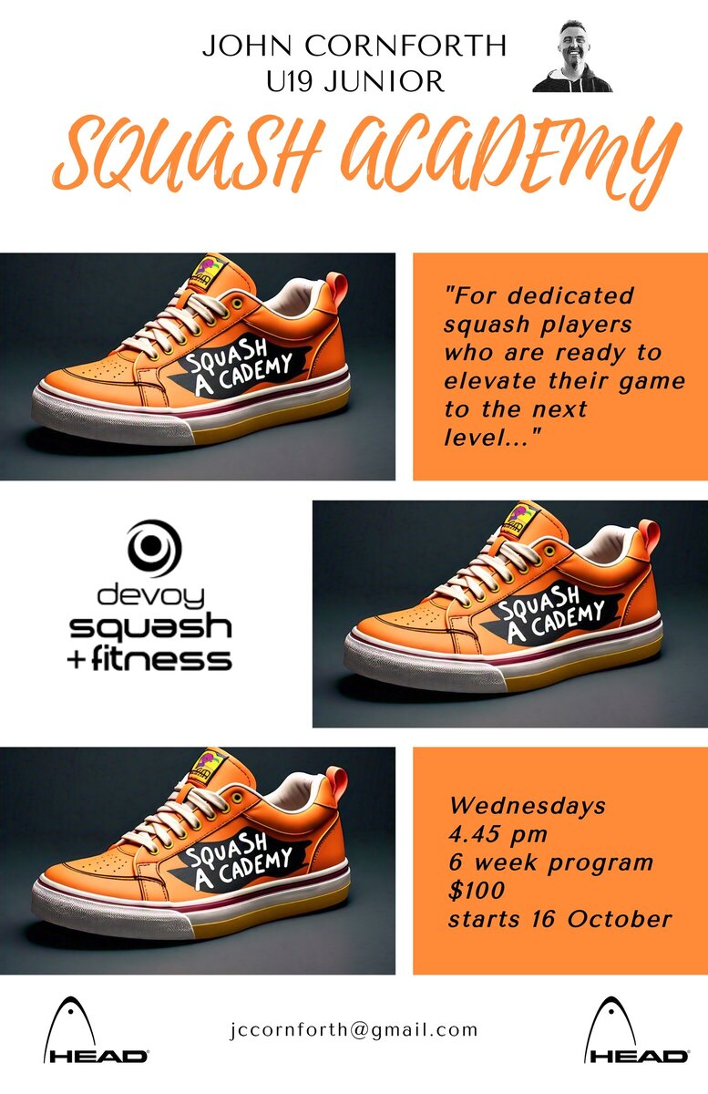 John Cornforth Squash Academy launched | Devoy Squash & Fitness