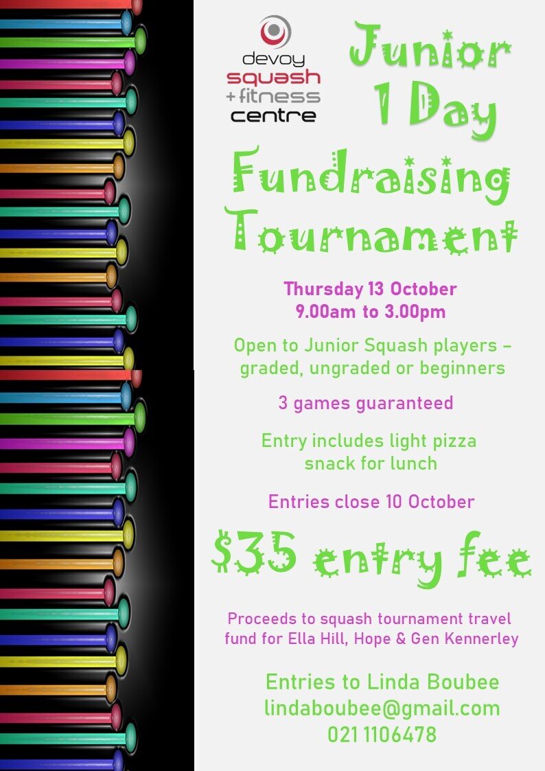 Junior 1 Day Tournament | Devoy Squash & Fitness