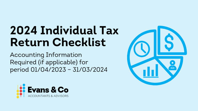 2024 Individual Tax Return Checklist | Evans & Co Accountants & Advisors