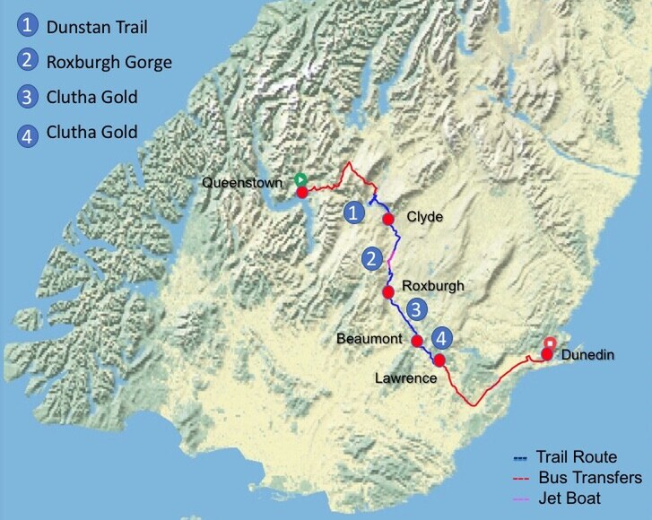 Lake Dunstan Trail, Roxburgh Gorge, Clutha Gold bike tour | Pacific ...
