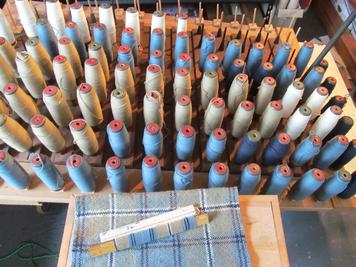 The process of weaving NZ wool on our heritage loom