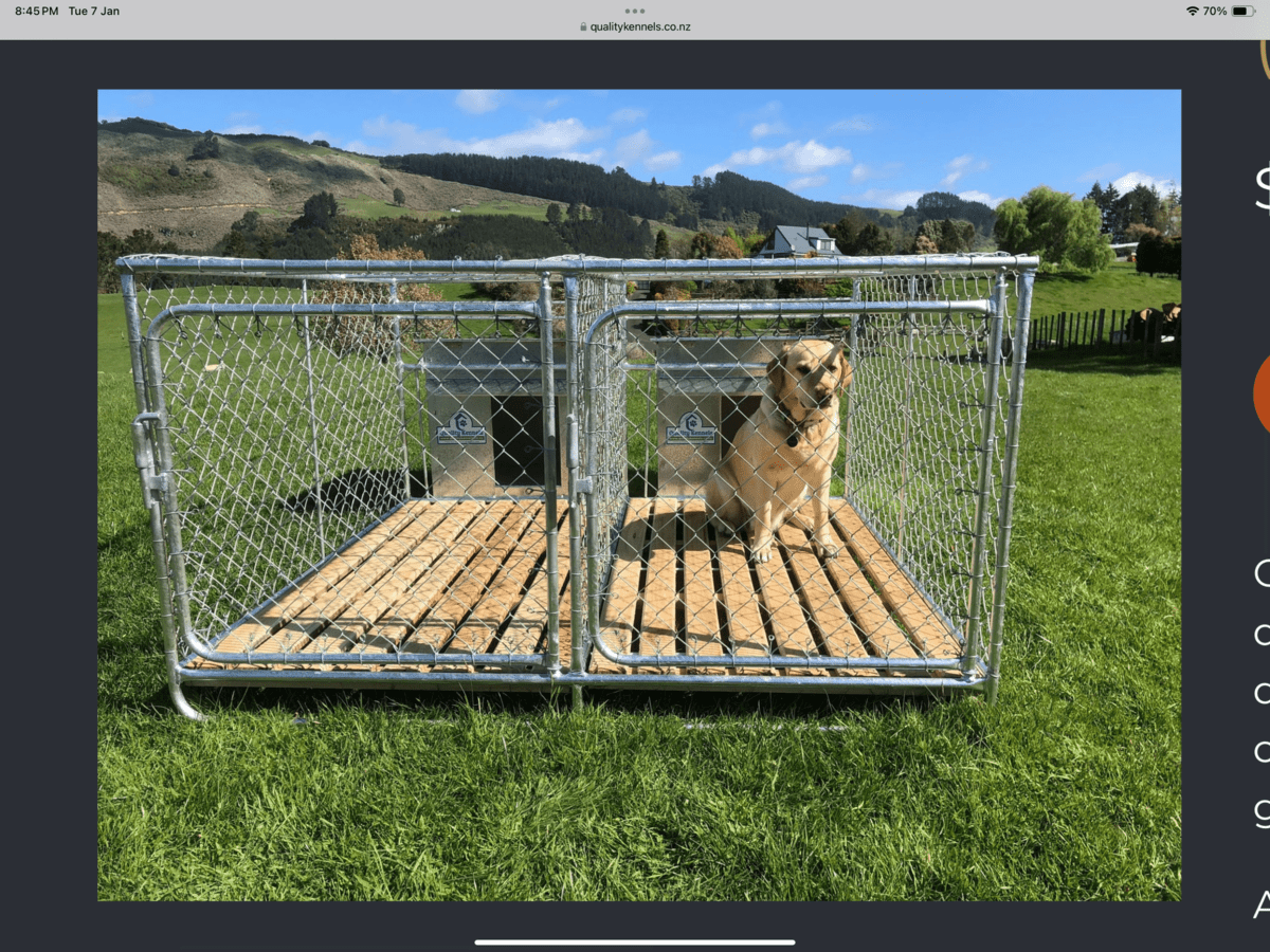 Dog Kennels NZ. See our gallery here. Quality kennels