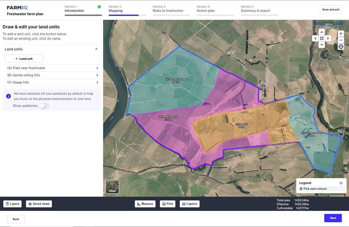 FarmIQ Freshwater Farm Plan Tool