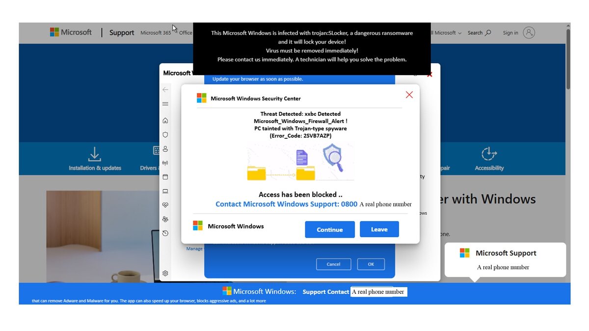 Scareware! An Ad Posing as a Virus | Green Mouse Computing