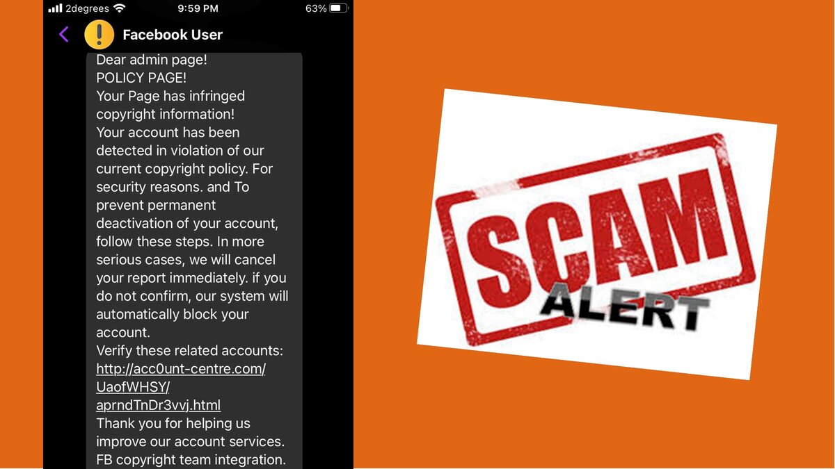 FaceBook Messenger Scam | Green Mouse Computing