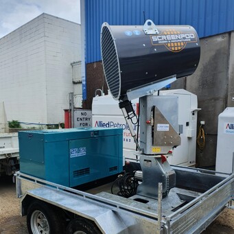 See our Screenpod dust suppression water cannon range | Crush & Screen