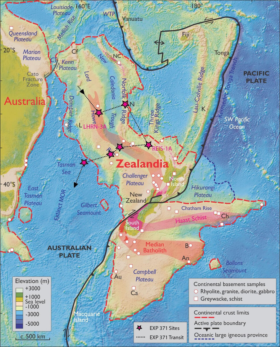 Blue Pacific Minerals Aiding Continental Crust Research Into Zealandia