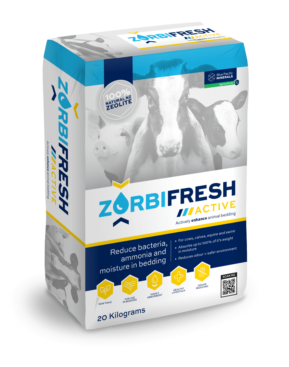 Animal Bedding Reduce Bacteria for Farms | Zorbifresh Active