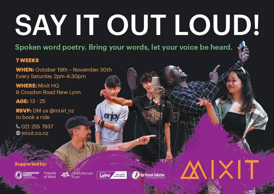 Say it Out Loud Term 4- 2024 | The Mixit Charitable Trust