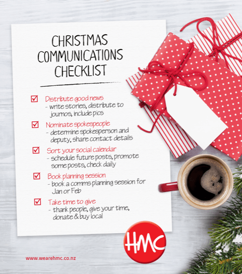 HMC | Christmas Communications Checklist
