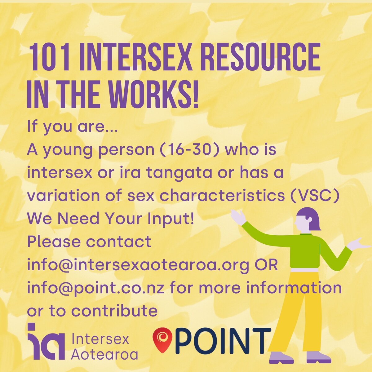 Intersex, ira tangata, or have a variation of sex characteristics AND ...