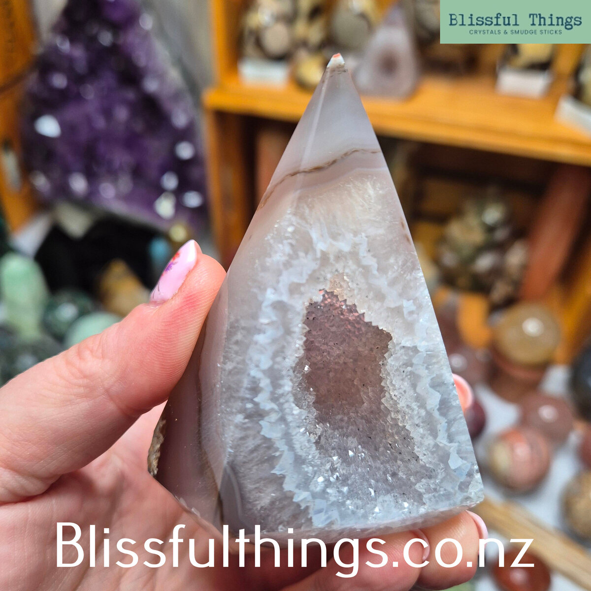 Agate with Druze | Kristy Phillips