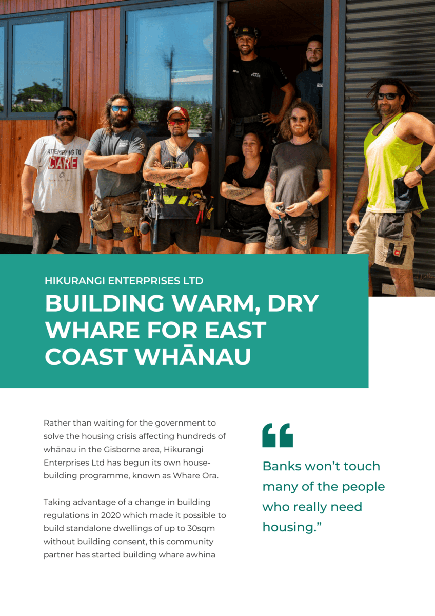 Building Warm, Dry Whare for East Coast Whānau | Todd Foundation