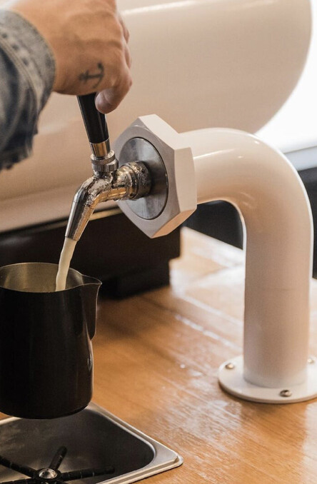 Café Baristas Our Milk Tap Sits Next to Your Coffee Machine | Kaipaki ...