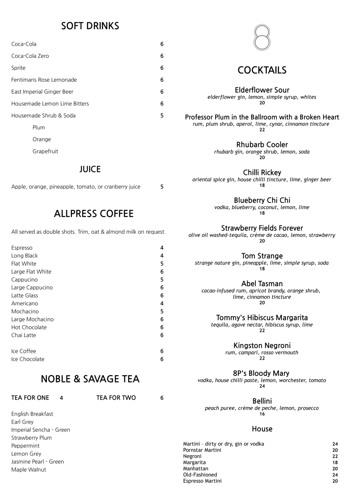 Eight Plates | Beautiful drinks