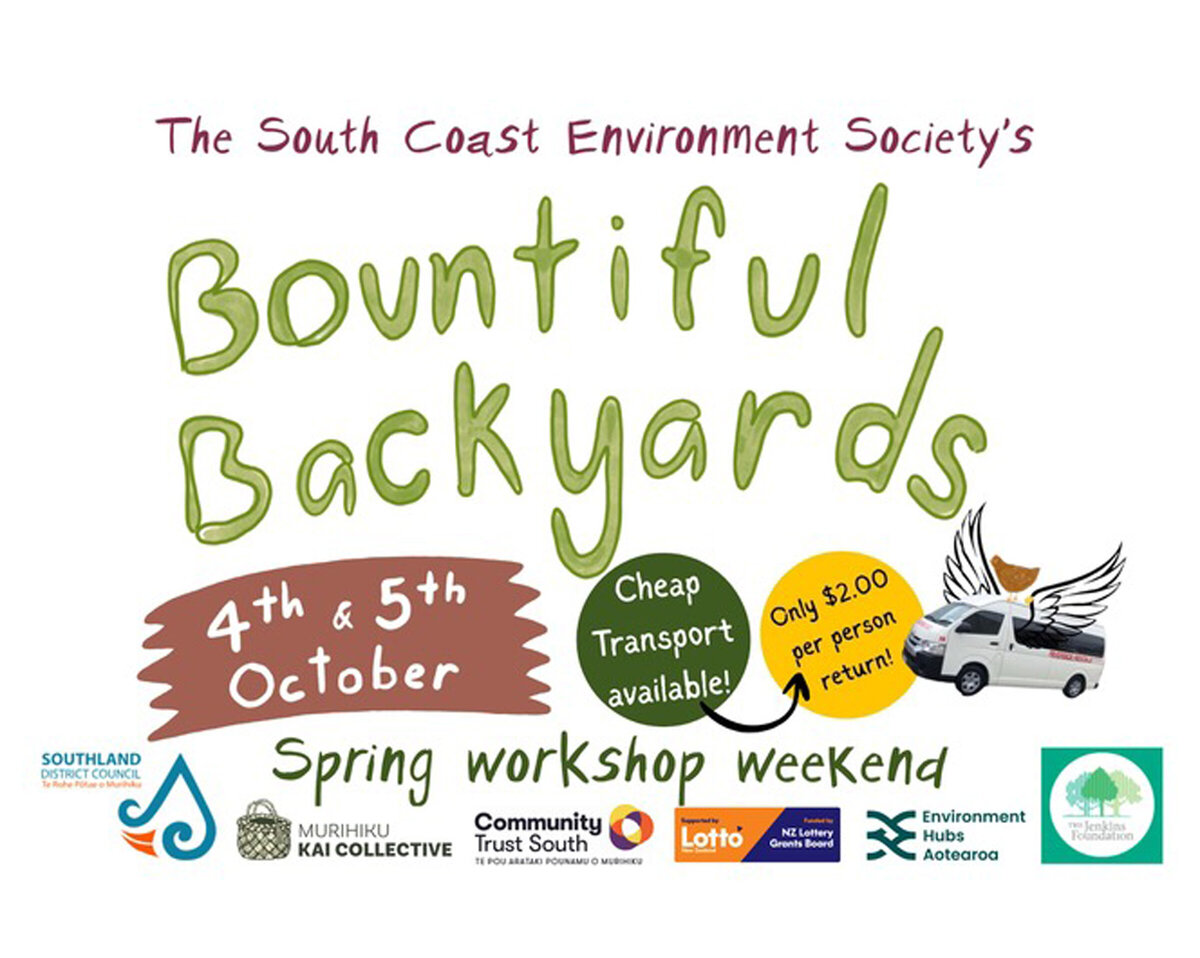 South Coast Environment Society’s 3rd Annual Bountiful Backyards Workshop Weekend in October ...