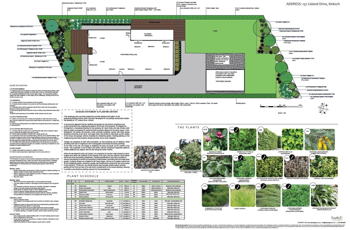 Landscape Planting Plan for Resource Consent | DIY Designs