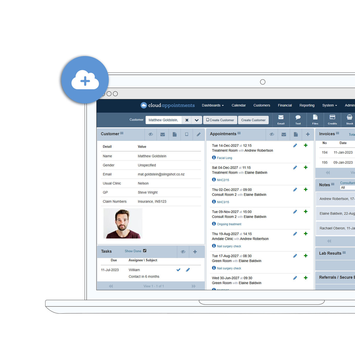 Easy to use practice management software | Cloud Appointments