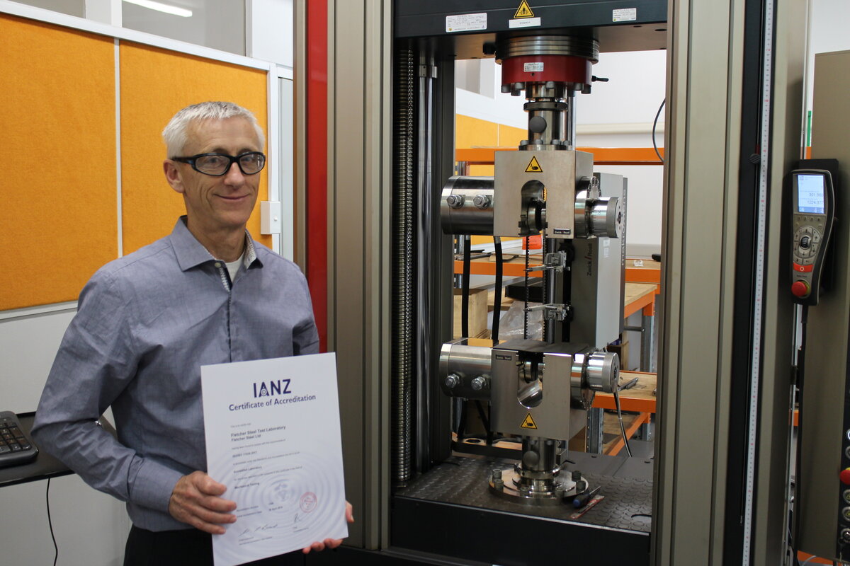 Fletcher Steel mechanical testing laboratory receives IANZ ...