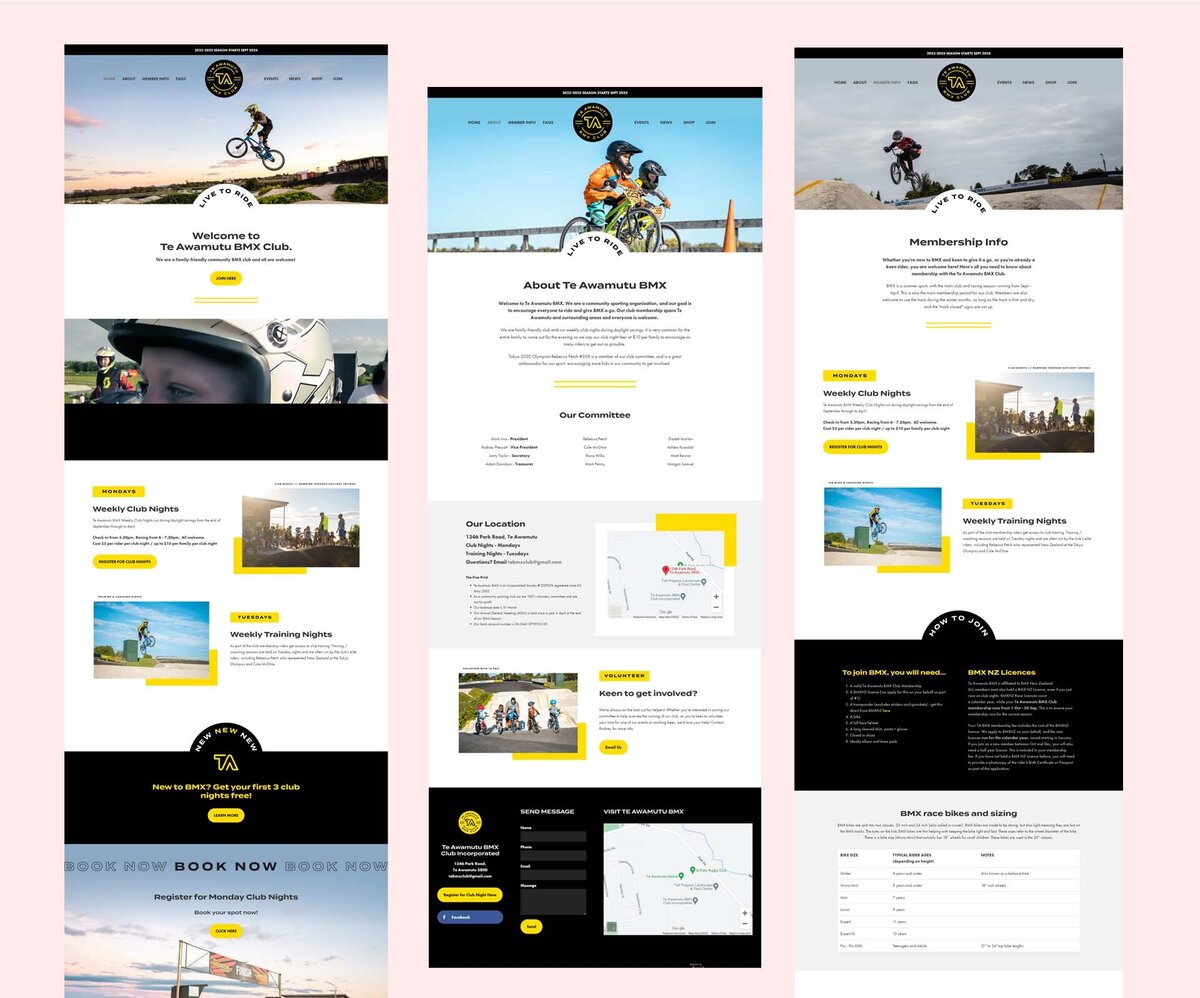 BMX Website | Frank Communication