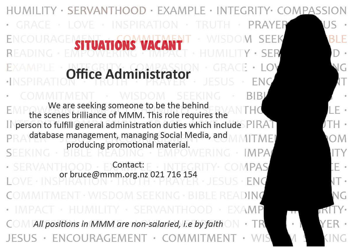 Volunteer Situations Vacant | MMM New Zealand