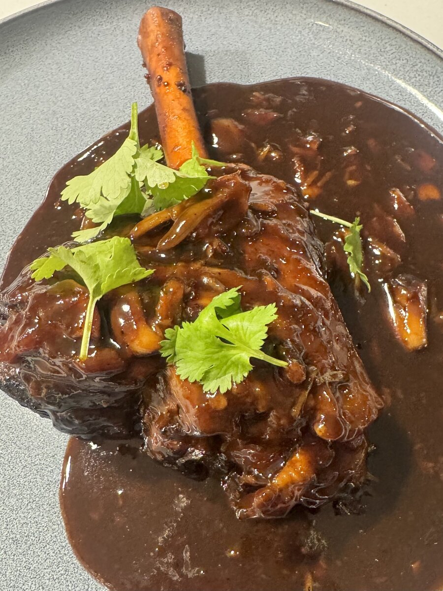 Fall-Apart Lamb Shank with Honey, Mustard, Garlic, Wine & Rosemary ...