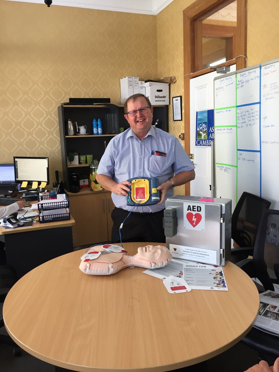 Defibrillator Demo with Heartsafe Cambridge | Cambridge Chamber of Commerce