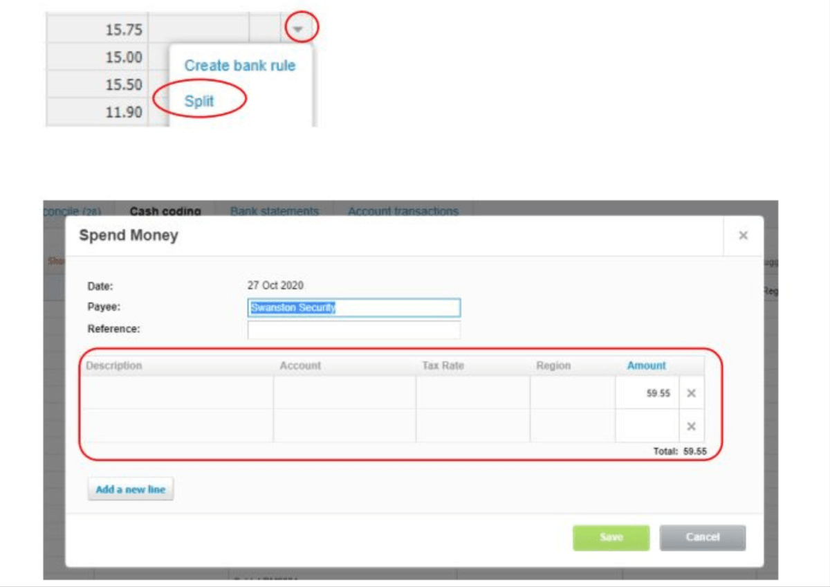 Xero Tip Calculating On Cash Coding Screen Accounted4